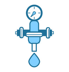 Water purification system icon cartoon style Vector Image