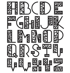 Script alphabet Royalty Free Vector Image - VectorStock