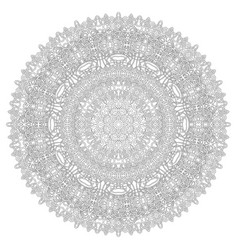 Coloring book art with linear eastern pattern Vector Image