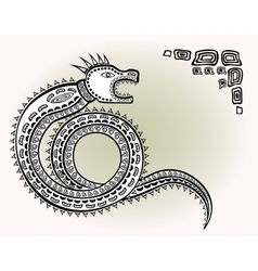 Aztec symbol Coatl Royalty Free Vector Image - VectorStock