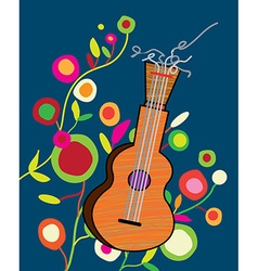 Spring guitar music Royalty Free Vector Image - VectorStock
