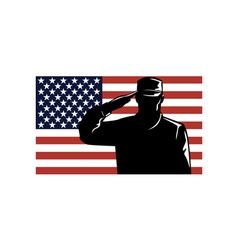 Army soldier saluting Royalty Free Vector Image - VectorStock