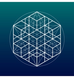 Monochrome hexagonal triangle pattern design Royalty Free Vector Image ...