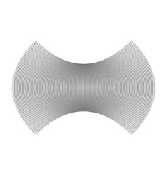 Geometric shape with oblate squeeze flattened Vector Image