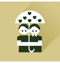 Couple under love tree Vector Image by jackrust - Image #351036 - VectorStock