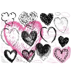 Valentine doodle set Royalty Free Vector Image