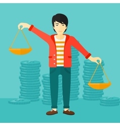 Balancing priorities Royalty Free Vector Image