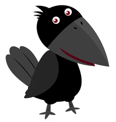 Angry cartoon crow Royalty Free Vector Image - VectorStock