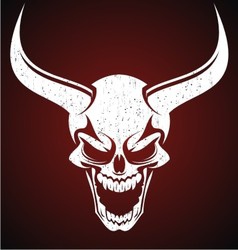 Red Devil Skulls Royalty Free Vector Image - VectorStock
