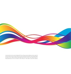 Set of color wave Royalty Free Vector Image - VectorStock