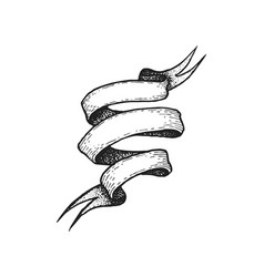 Tattoo Ribbon Banner Royalty Free Vector Image - VectorStock