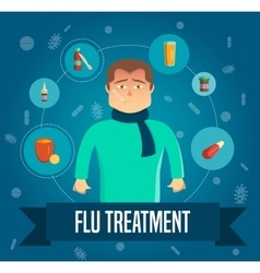 Common cold or flu Royalty Free Vector Image - VectorStock