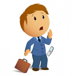 Cartoon man tv Royalty Free Vector Image - VectorStock