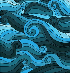 Stylized waves Royalty Free Vector Image - VectorStock