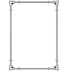 Decorative page border Royalty Free Vector Image