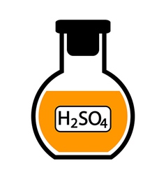 H2SO4 sulfuric acid molecule Royalty Free Vector Image