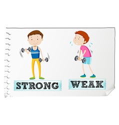 Opposite adjective with soft and hard Royalty Free Vector