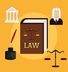 Law icons Royalty Free Vector Image - VectorStock