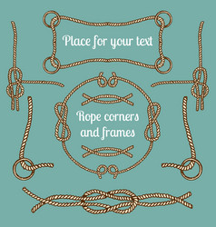 Nautical rope knots Royalty Free Vector Image - VectorStock
