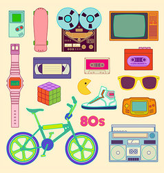 Retro Video Game Shop Labels Royalty Free Vector Image - VectorStock