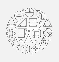 Basic Shapes Matching Quiz Learning 2D shapes for Vector Image