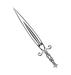 Sword tattoo Royalty Free Vector Image - VectorStock