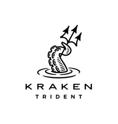 Fish eat shirmp logo Royalty Free Vector Image