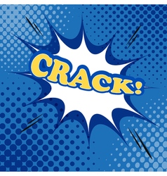 Crack sound effect Royalty Free Vector Image - VectorStock