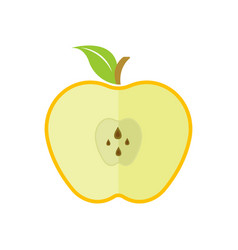 Half apple logo Royalty Free Vector Image - VectorStock