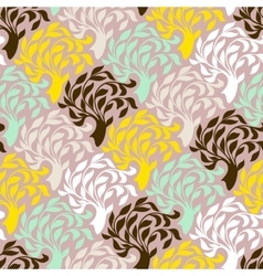 Pattern with trees Royalty Free Vector Image - VectorStock