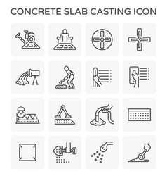 Concrete slab icon Royalty Free Vector Image - VectorStock