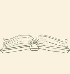 Open book Royalty Free Vector Image - VectorStock
