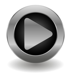 Metallic volume button icon Royalty Free Vector Image