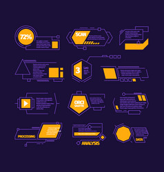 Callouts technology callout template digital Vector Image