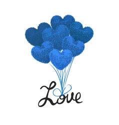 Colorful of fluffy balloons Royalty Free Vector Image