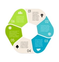 Infographic water eco annual report template Vector Image