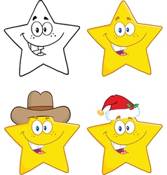 Happy star Royalty Free Vector Image - VectorStock