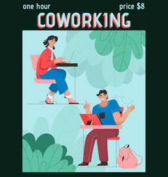 Hard work poster banner Royalty Free Vector Image