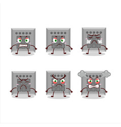 Among us vending machine cartoon character Vector Image