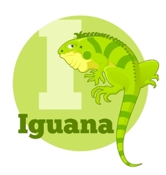 Zoo animal alphabet Cute cartoon character set Vector Image