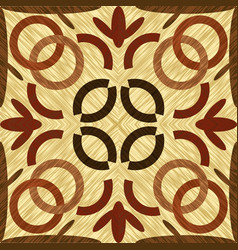 Wooden inlay light and dark wood patterns Vector Image