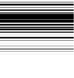 Straight lines with random thickness horizontally Vector Image