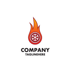 Hot and cool logo Royalty Free Vector Image - VectorStock