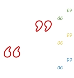 Quotes in quotation marks in on stickers Vector Image by OlegPhotoR ...