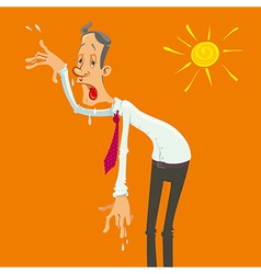 Hot Sun Cartoon Character Royalty Free Vector Image - VectorStock