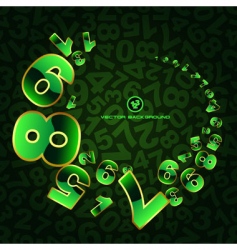 Abstract math number background Royalty Free Vector Image