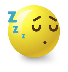 Sleeping emoticon Royalty Free Vector Image - VectorStock