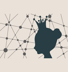 Princesses profile set beautiful female Royalty Free Vector Image ...