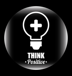 Think Positive Royalty Free Vector Image - Vectorstock