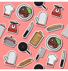 Kitchen pattern Royalty Free Vector Image - VectorStock